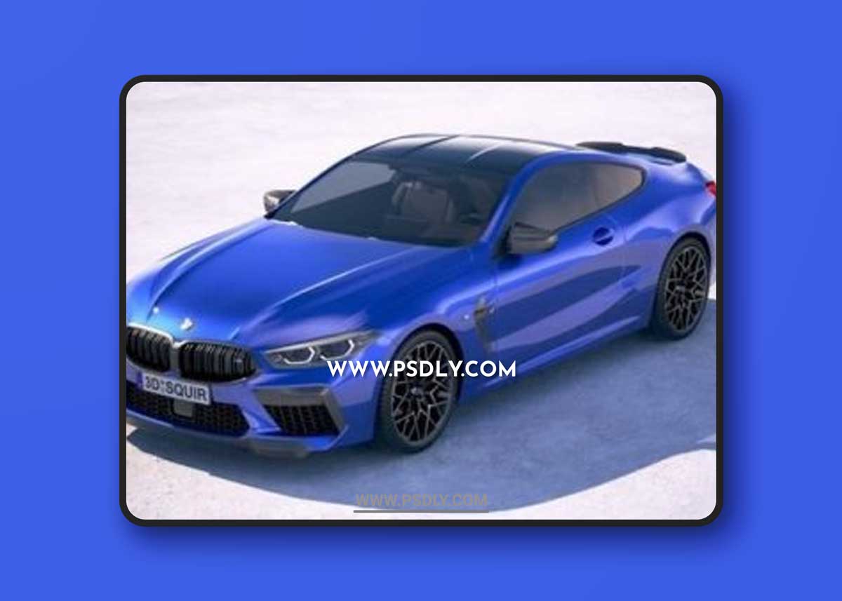 BMW M8 Competition Coupe 2020 3D Model