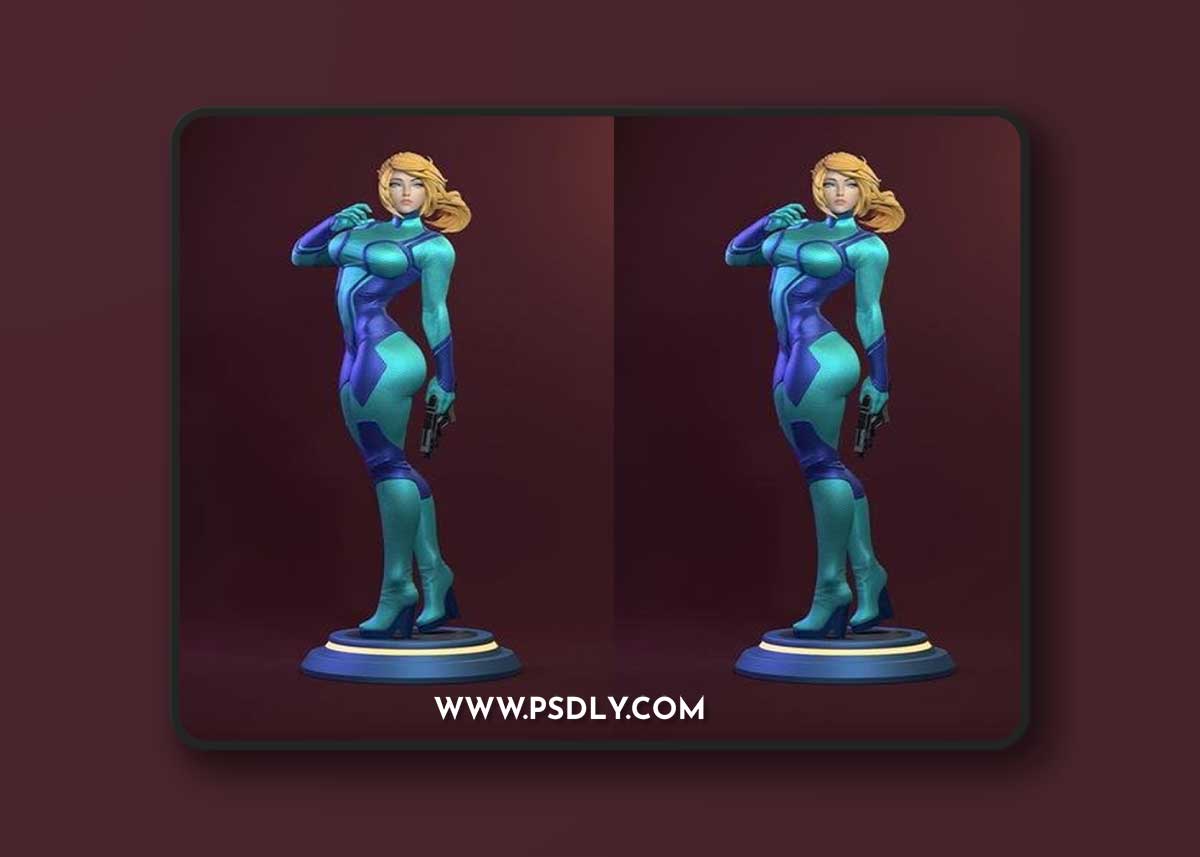 Samus Aran - E.S Monster – 3D Print Model