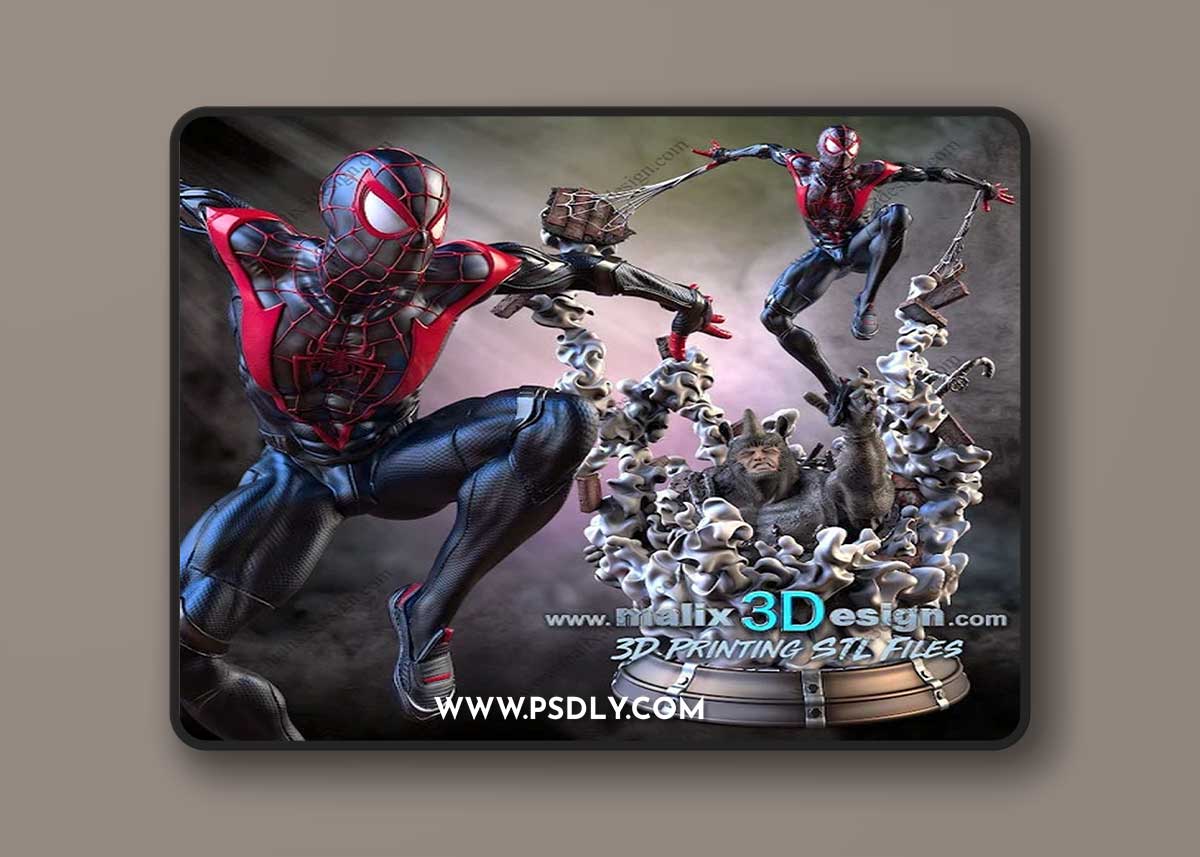 Nomnom Figures - Miles Morales From Spiderman – 3D Print Model