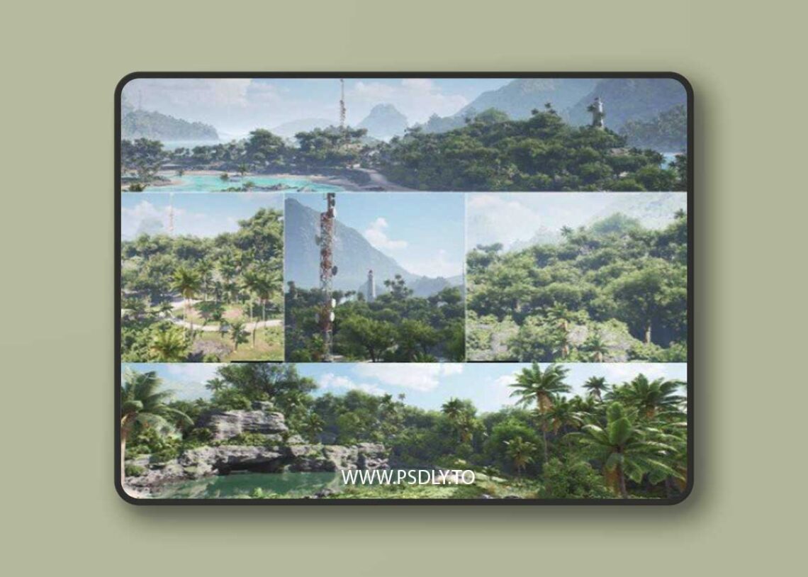 Tropical Islands 3D Model