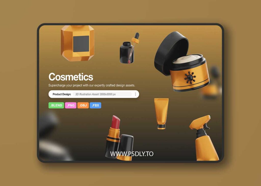 Beauty Cosmetics 3D Icon Pack 9TQRVMP