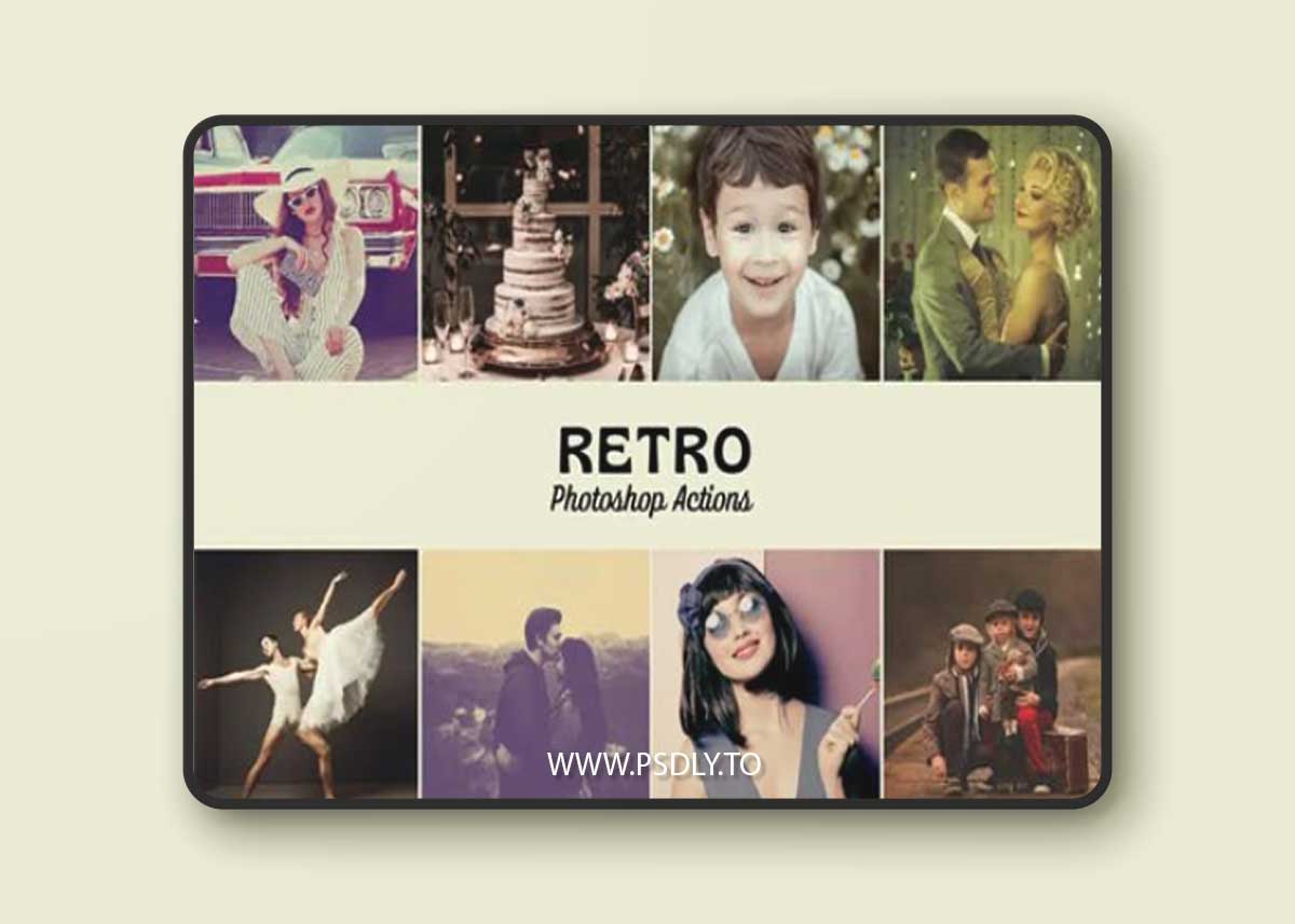 Retro Photoshop Actions Bundle - 20 Effects