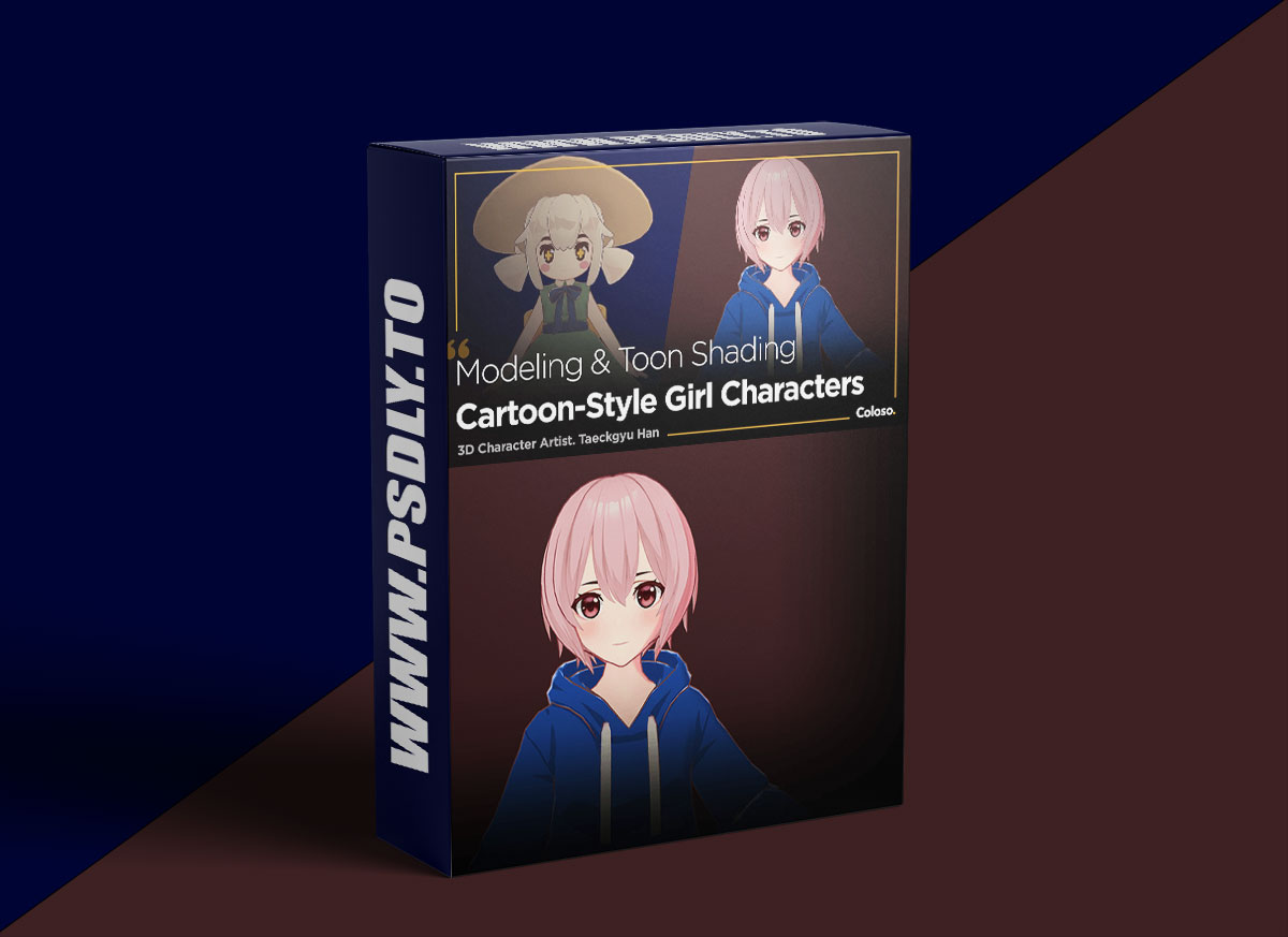 Coloso - Modeling & Toon Shading Cartoon-Style Girl Charactersd