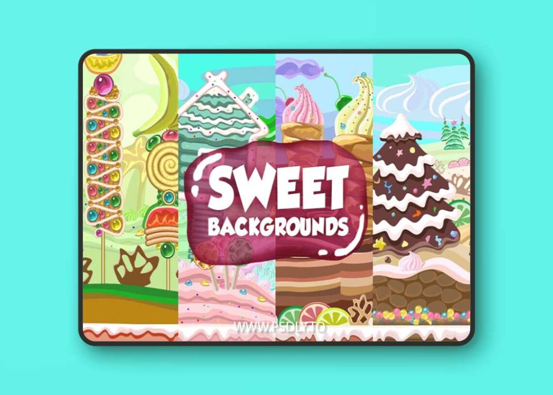 Caftpix - Sweet 2D Game Backgrounds