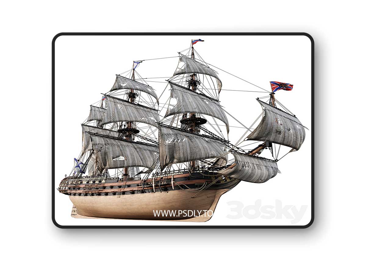 3dsky Pro - Flagship Peter 1 The Ingermanland 1715