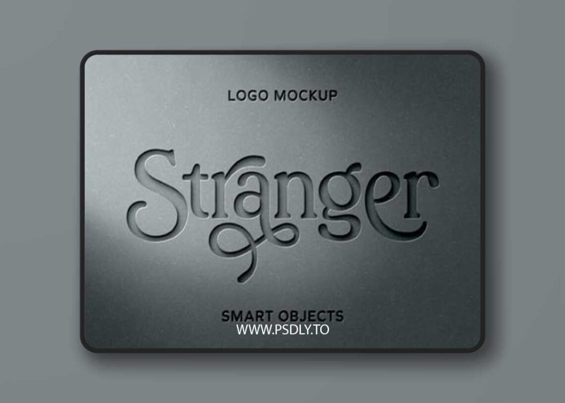 Cut-Out Paper Logo PSD Mockup Template