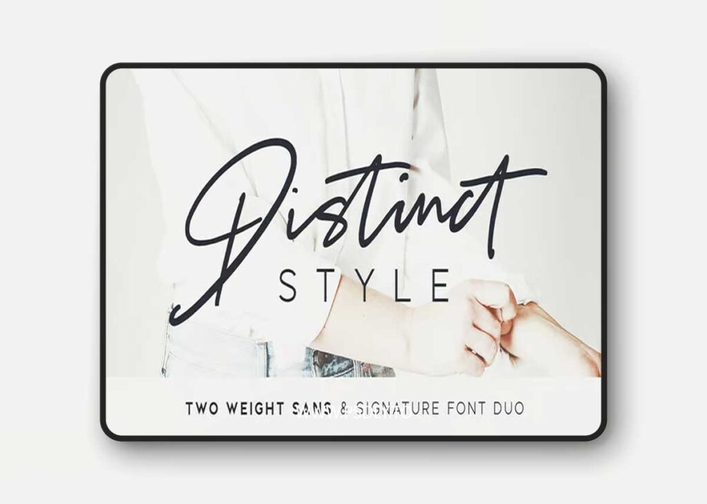 Distinct Style Font Duo