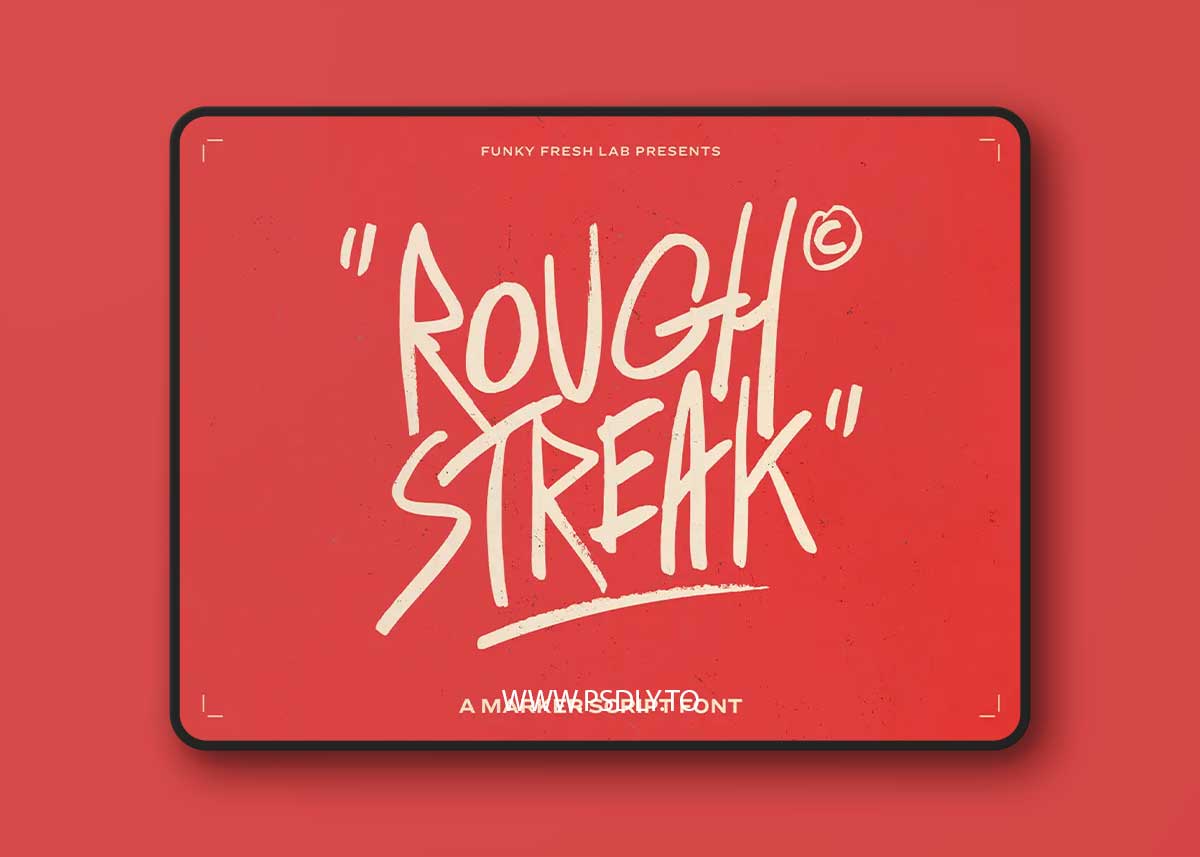 Rough Streak Font Family