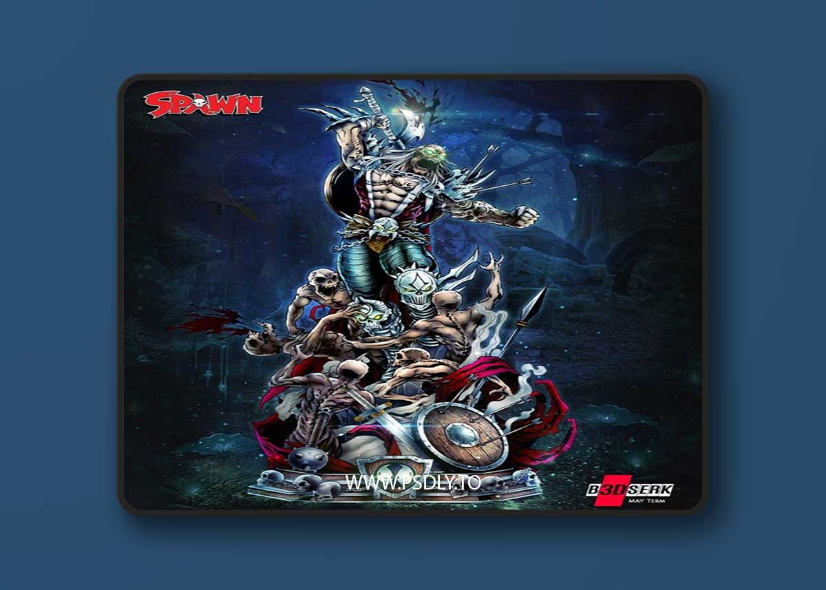 B3DSERK – Dark Ages Spawn Sculpture 3D Print