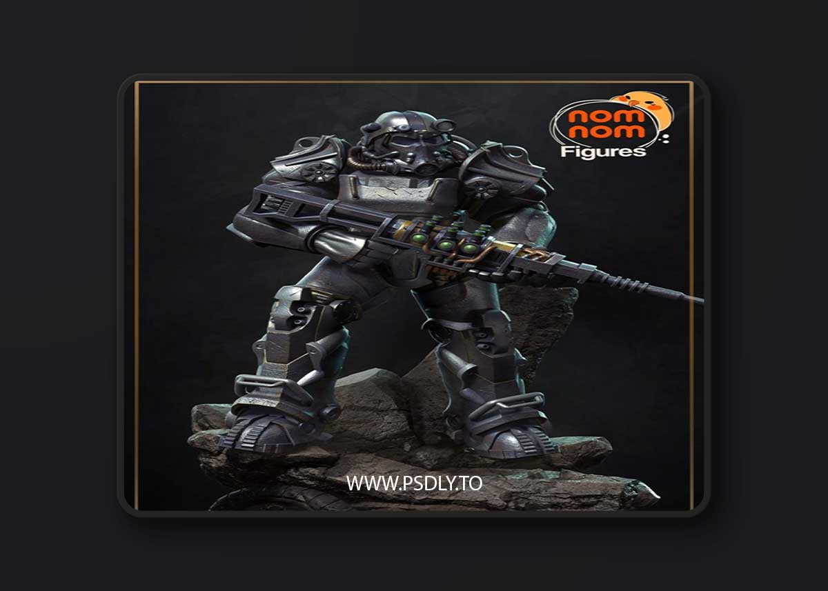 Nomnom Figures – T-60 Power Armor – Fall Out 4 – 3D Print Model STL