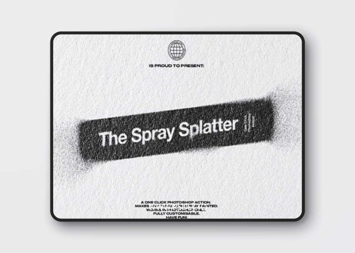 The Spray Splatter - Photoshop Action