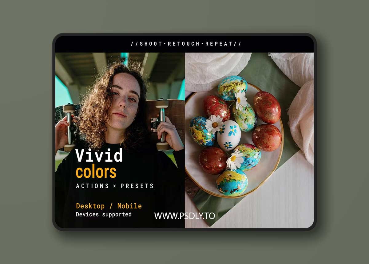 CreativeMarket - Vivid Colors - Actions And Presets 291389532