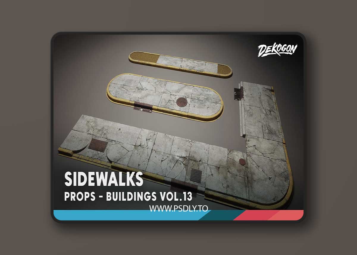 Buildings VOL.13 - Sidewalks (Vertex Paintable Debris/Water/Damage/Dirt ...
