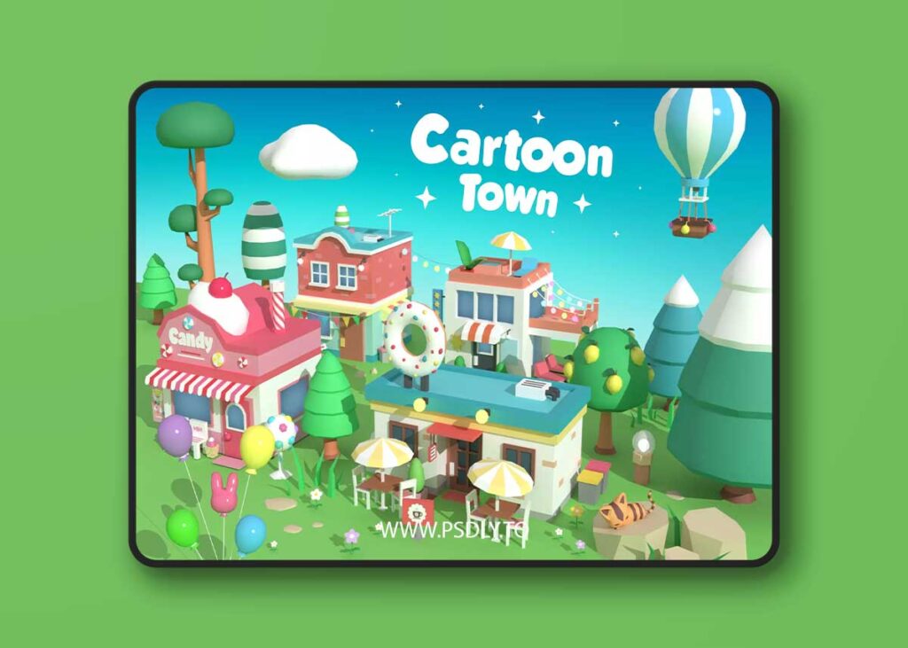 Cartoon Town - Low Poly Assets V1.4.2