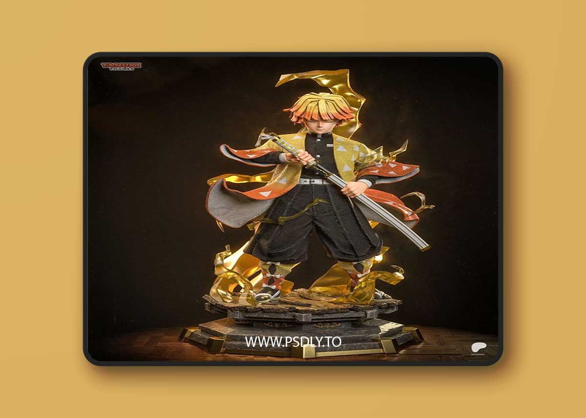 Tanuki Figures – Zenitsu Fullsize – 3D Print Model STL