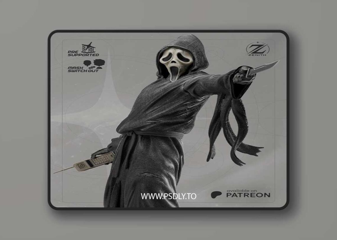 Zenith Studios – Ghostface – 3D Print Model STL