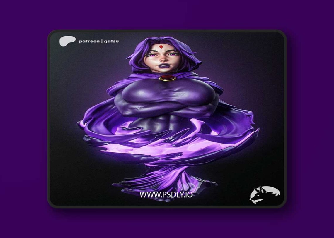 Gatsu Studios – Raven Bust – 3D Print Model STL