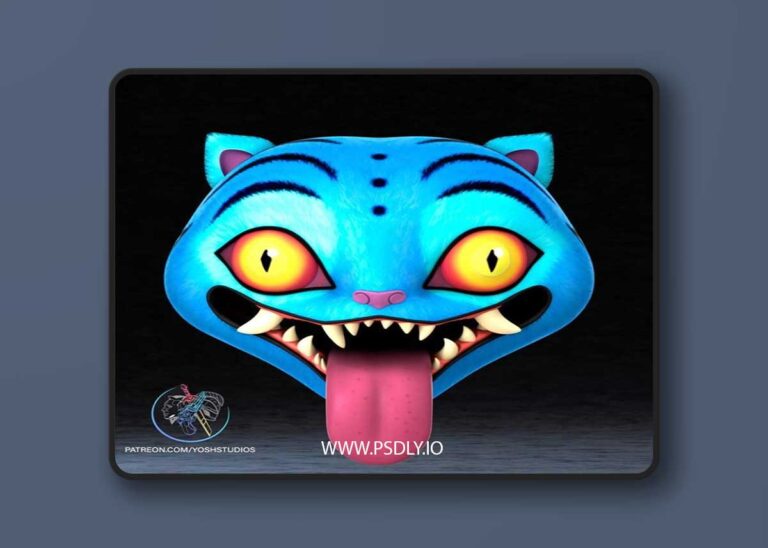 Derpy Tiger Kpop Demon Hunter Mask – 3D Print Model STL