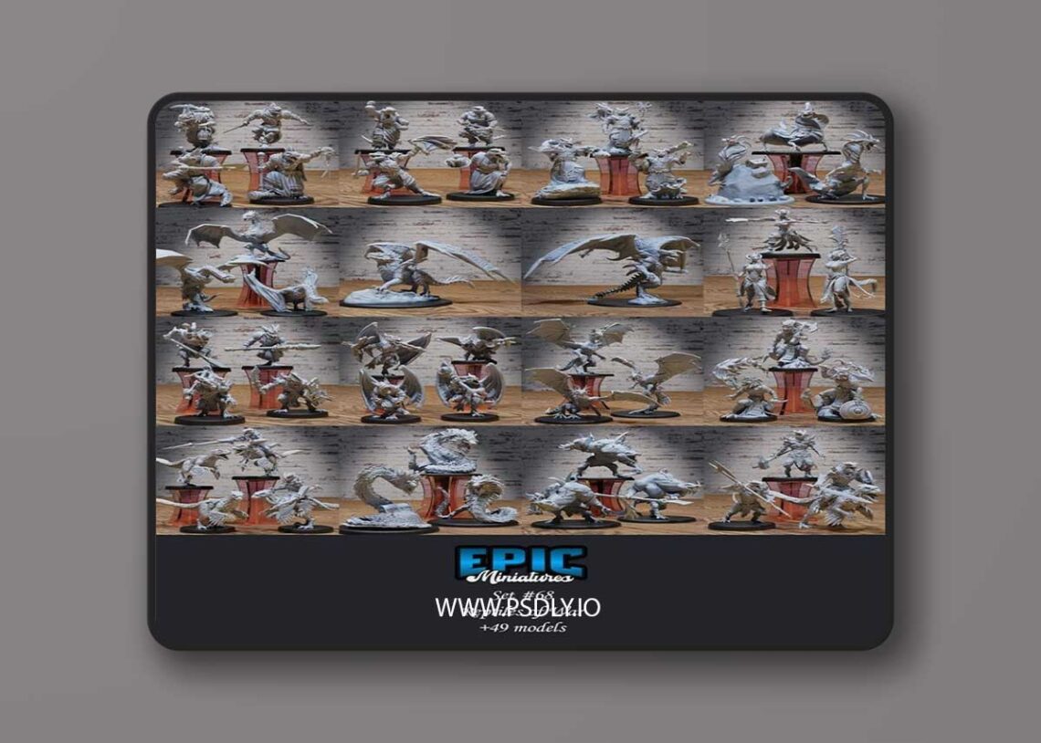 Epic Miniatures – Reptiles Of War Set – Lizard Folk And Kobold ...