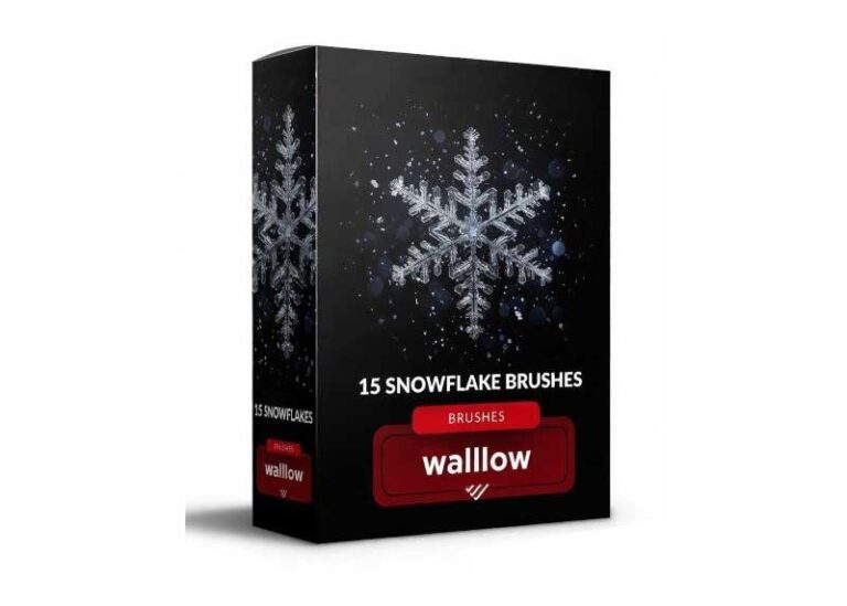 Falling Snow And Snowflakes Photoshop Brushes
