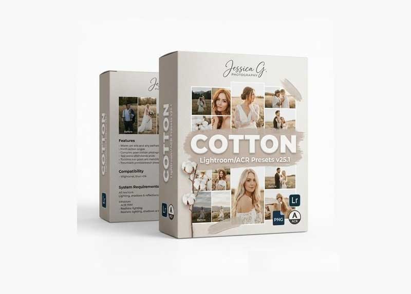 Jessica G. Photography - Cotton Lightroom/ACR Presets V25.1