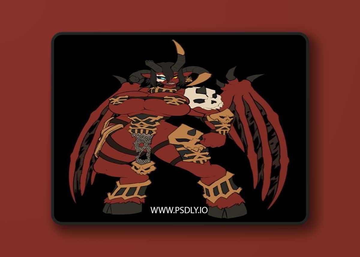 Khorne Demon Girl (AI Gen) – 3D Print Model STL