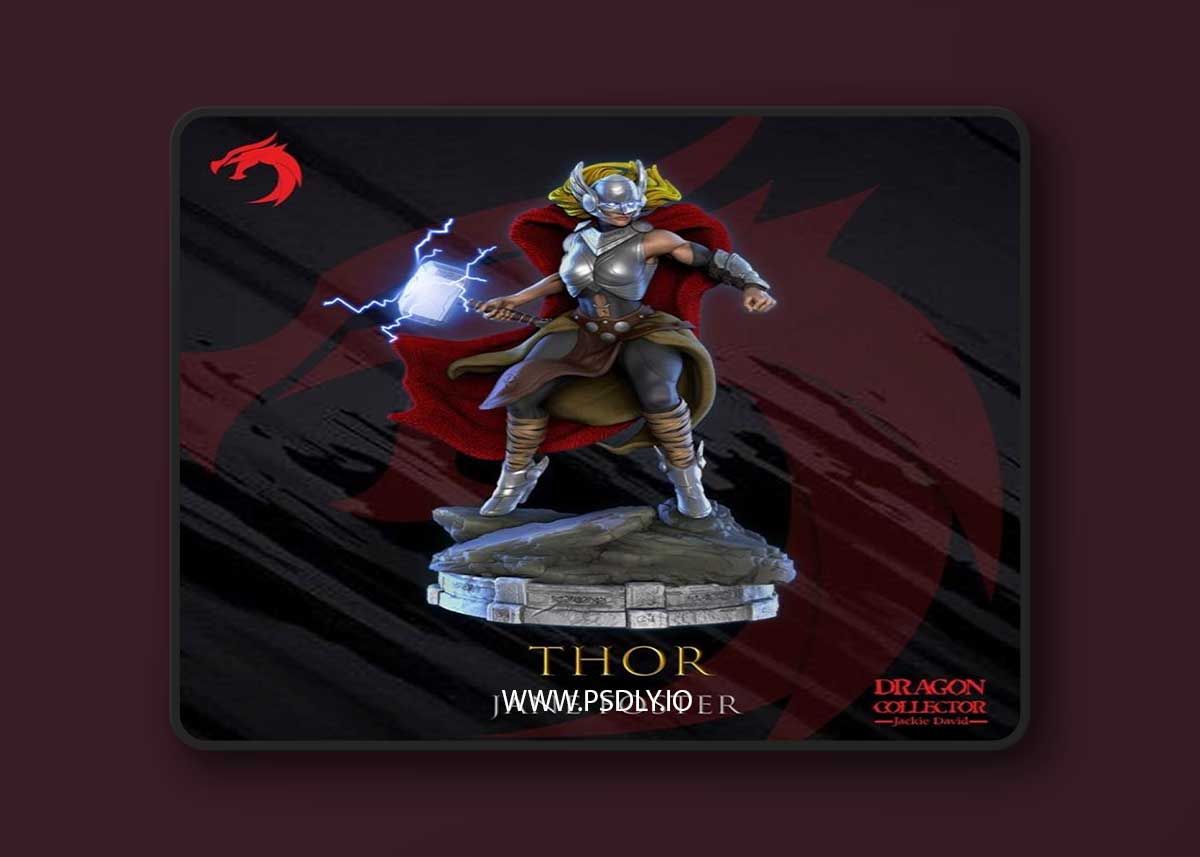 Lady Thor – 3D Print Model STL