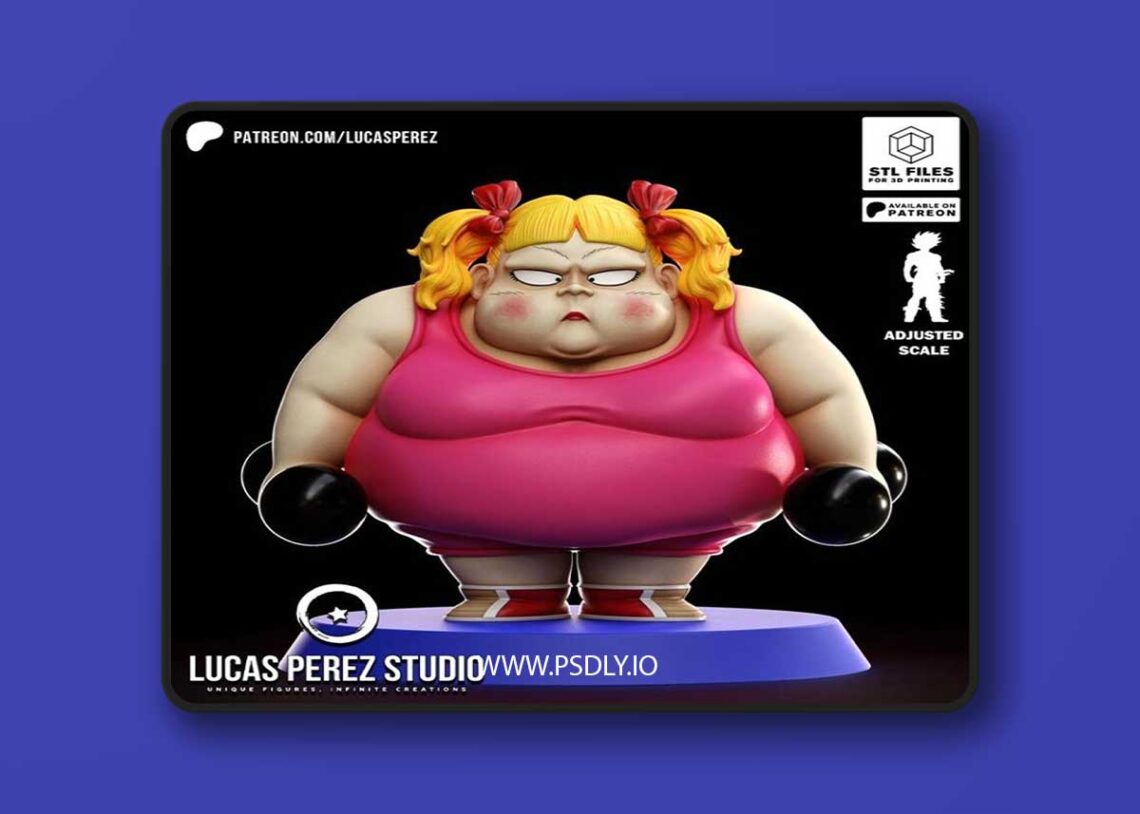 Lucas Perez – Strong Girl Chibi – 3D Print Model STL