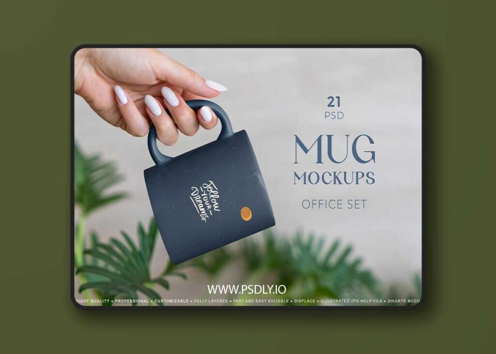 MockupCloud - Mug MockUp Office Set