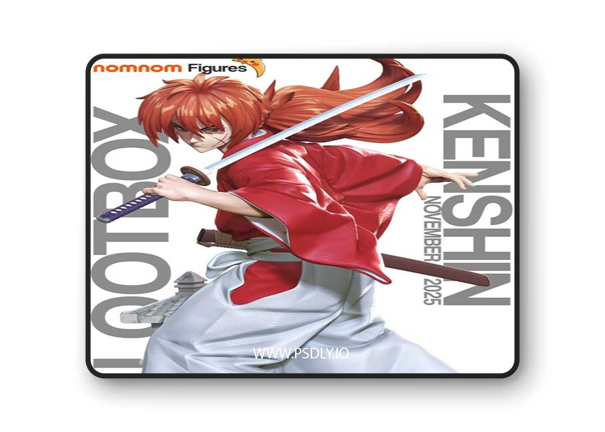 Nomnom Figures – Kenshin From Samurai X – 3D Print Model STL