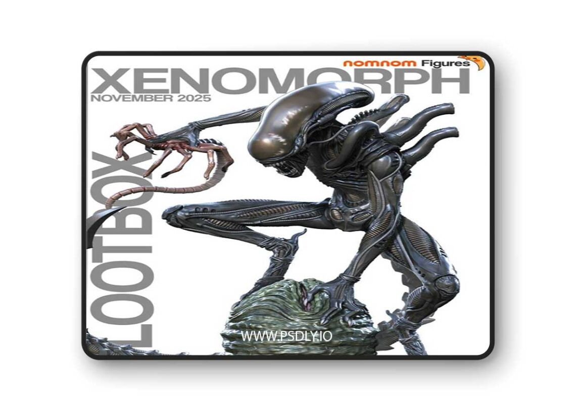 Nomnom Figures – Xenomorph From Alien – 3D Print Model STL
