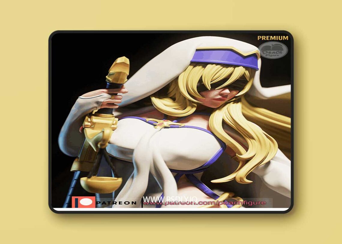 Peach Figure – Sword Maiden – 3D Print Model