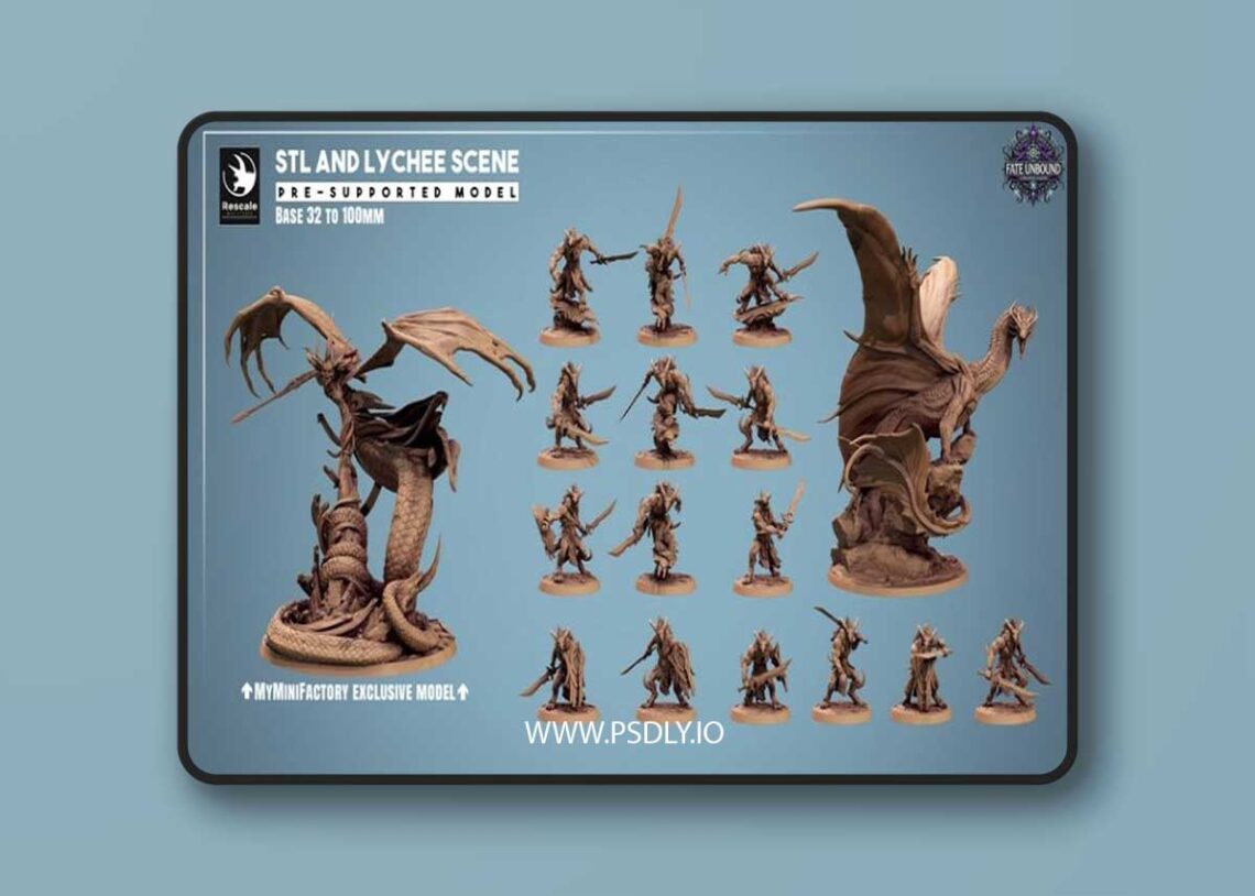 Rescale Miniatures – March 2025 – Fate Unbound – 3D Print Model