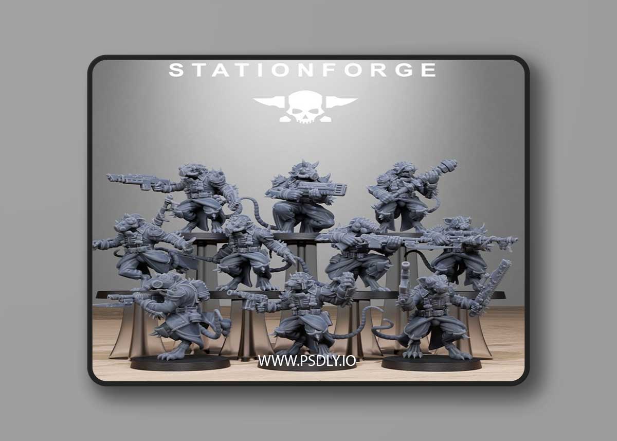 Station Forge – Corrupted Guard Raticus – 3D Print Model