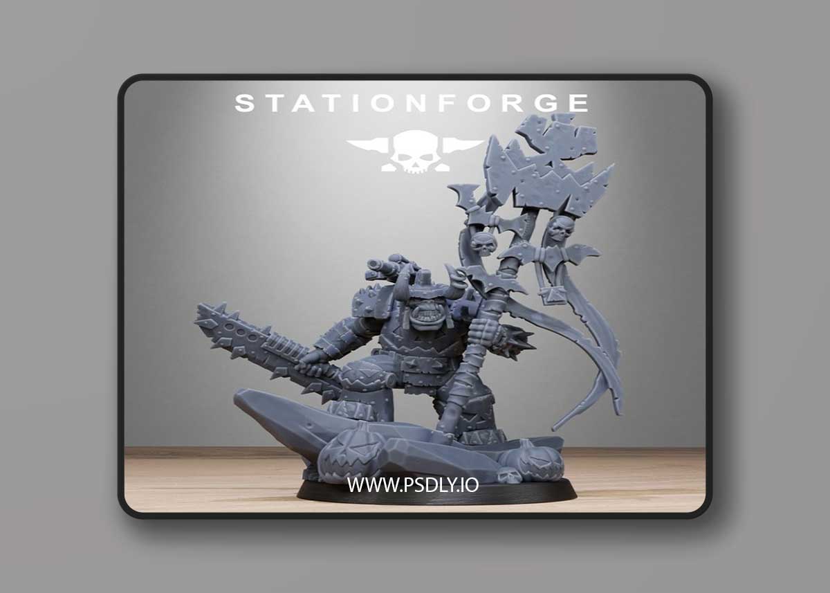 Station Forge – Orkaz Boo Basher – 3D Print Model