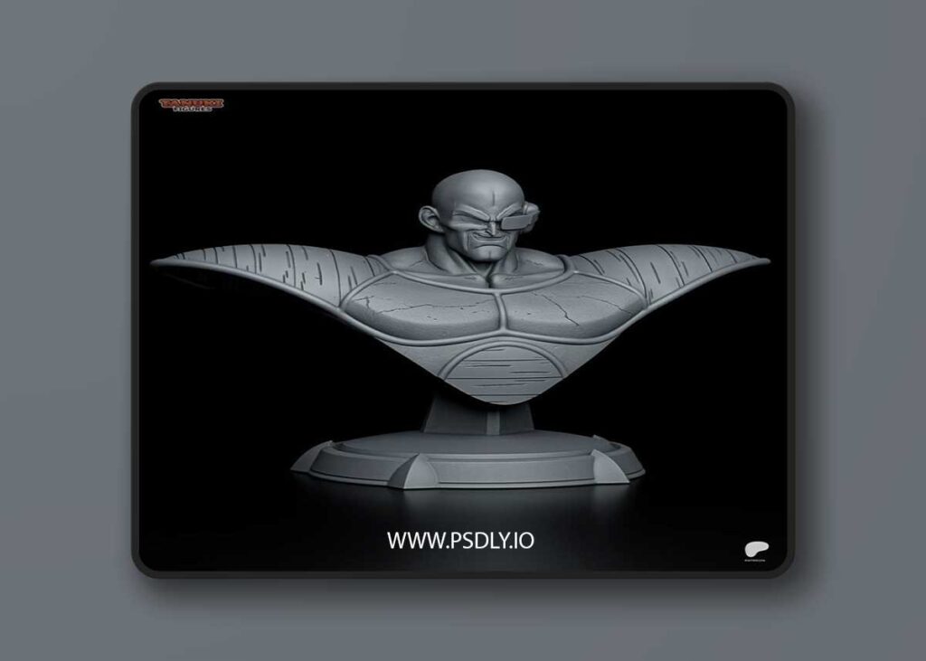 Tanuki Figures – Nappa – Dragon Ball Z Bust – 3D Print Model STL
