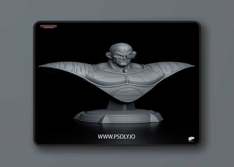 Tanuki Figures – Nappa – Dragon Ball Z Bust – 3D Print Model STL