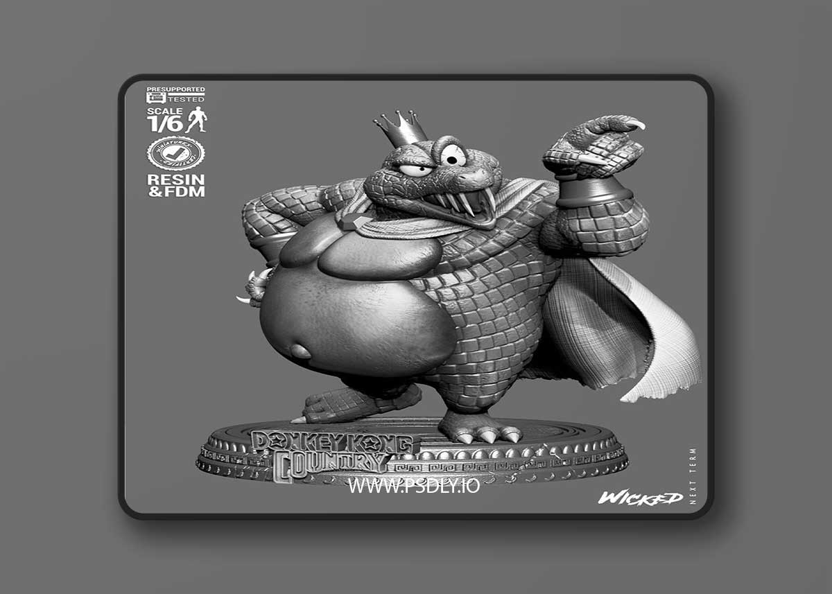 Wicked – King K-Rool Sculpture – 3D Print Model STL