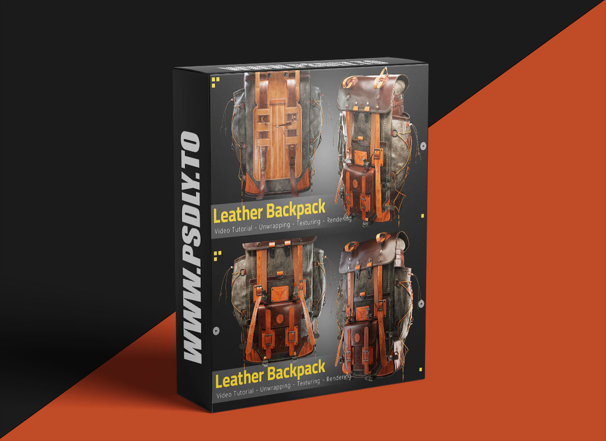 Artstation - Leather Backpack - Tutorial Unwrapping/Texturing/Rendering ...