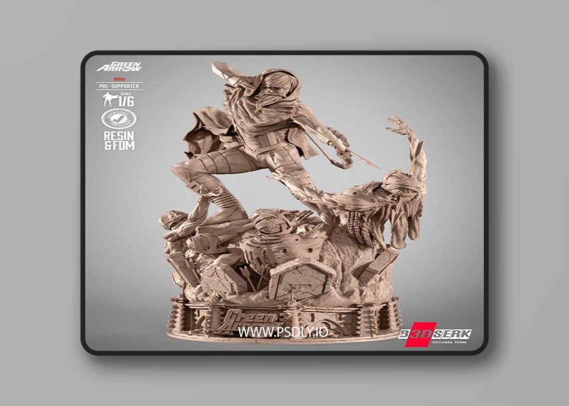 B3dserk – Green Arrow Vampire Hunter Sculpture – 3D Print Model STL