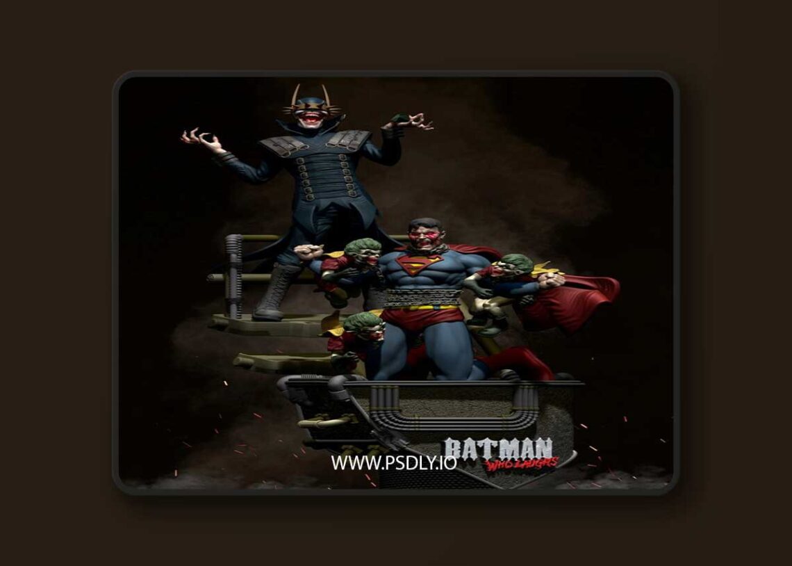 Batman Who Laughs X Superman – 3D Print Model