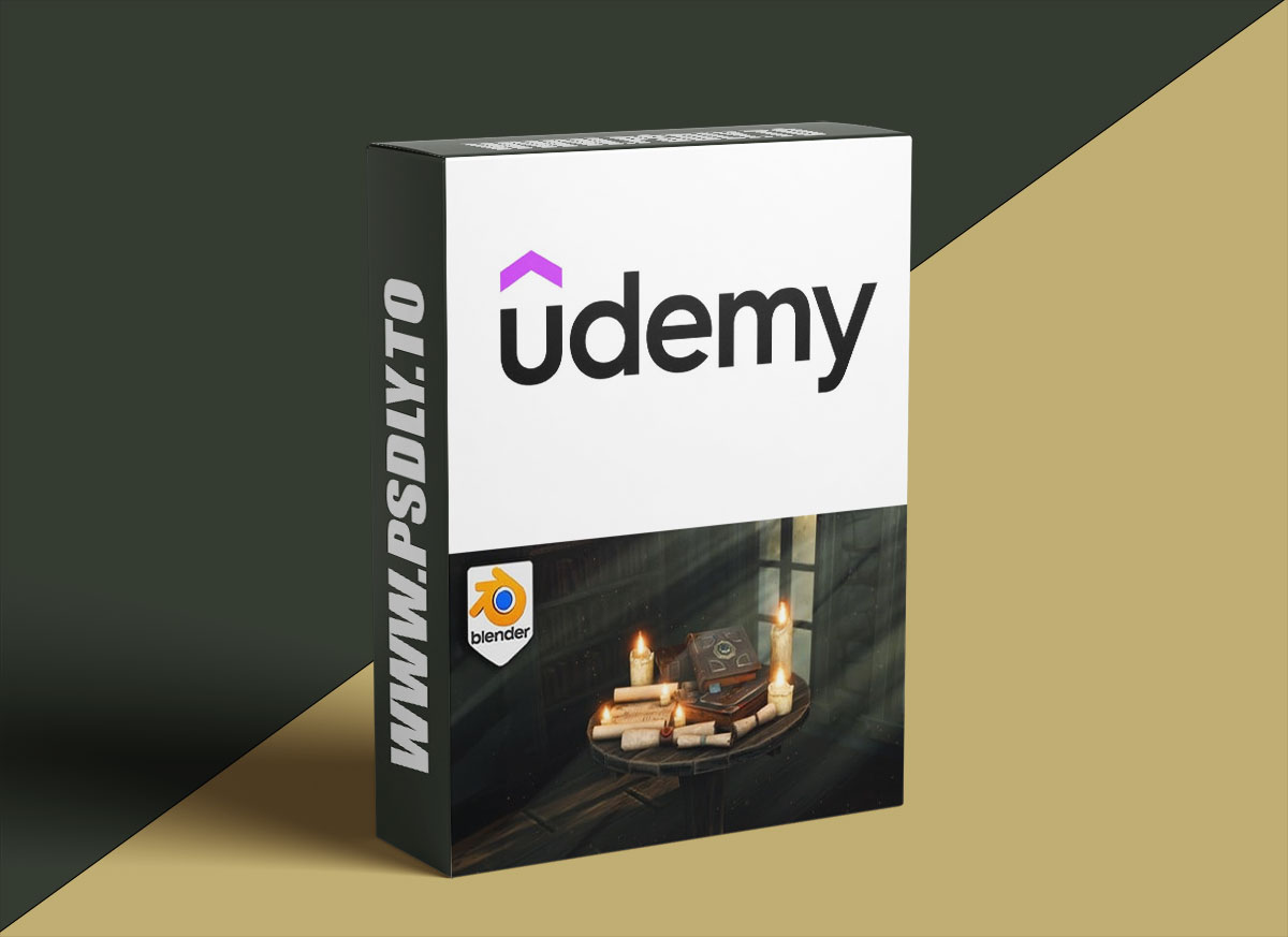 Udemy – Blender 3D – Model A Medieval Researcher’s Desk