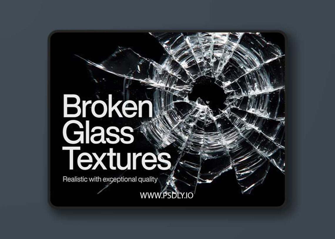 Broken Glass Textures & Overlays For Photoshop