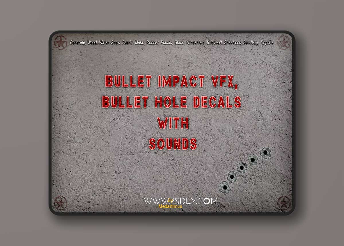 Bullet Impact VFX And Bullet Hole Decals With Sounds V1.9