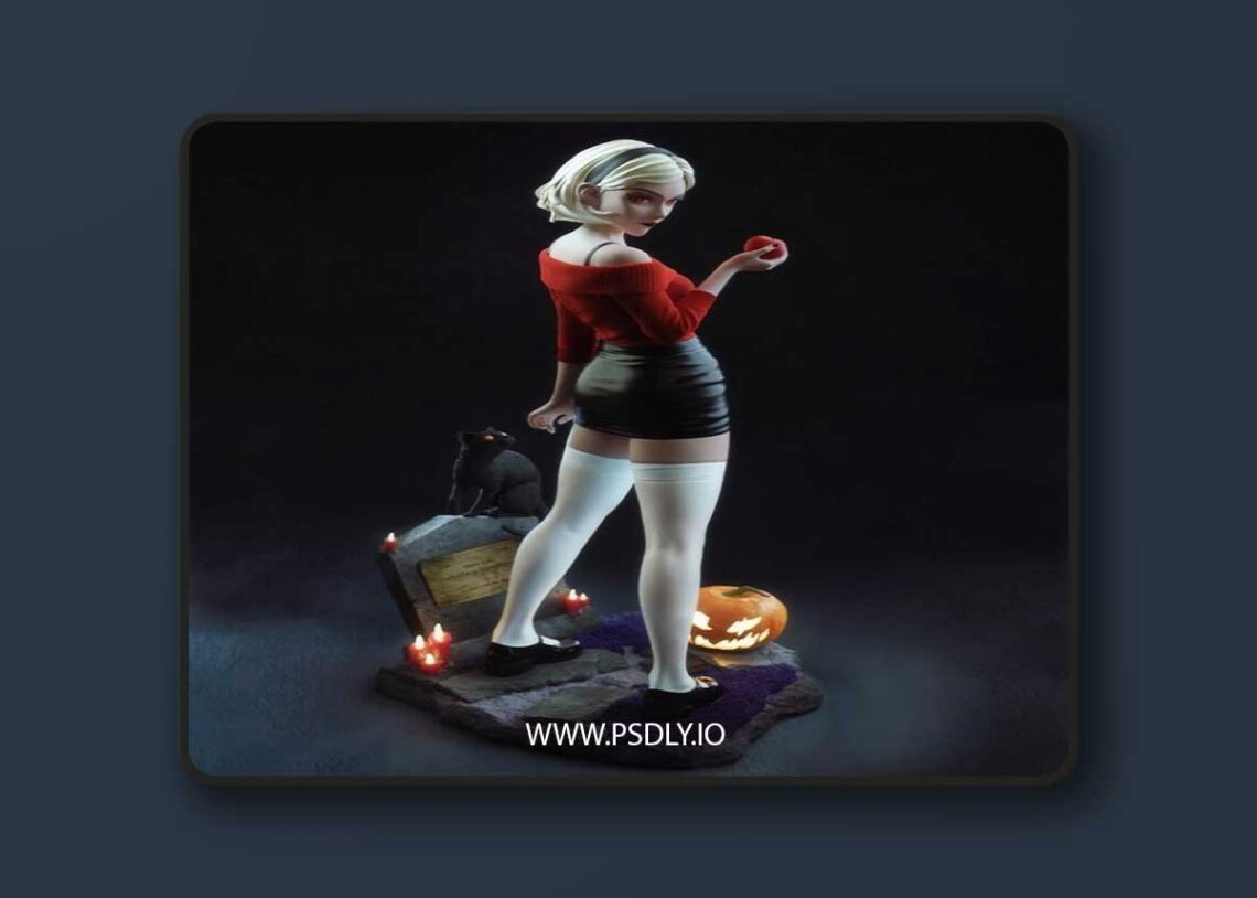 CA 3D Studios – Sabrina Spellman – 3D Print Model STL