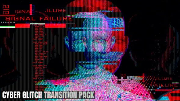 Videohive - Cyber Glitch Transitions – Fast Digital Distortion FX Pack ...