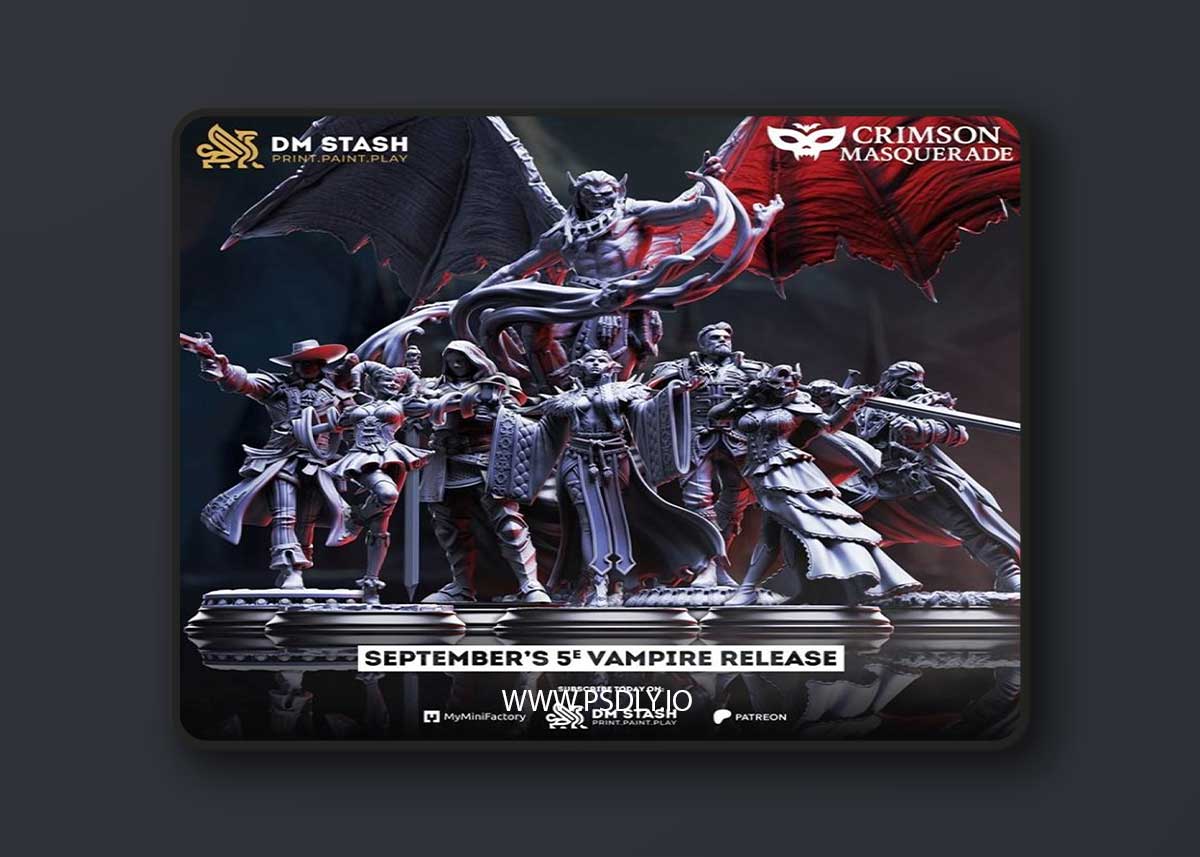 DM Stash – Crimson Masquerade September 2025 – 3D Print Model STL