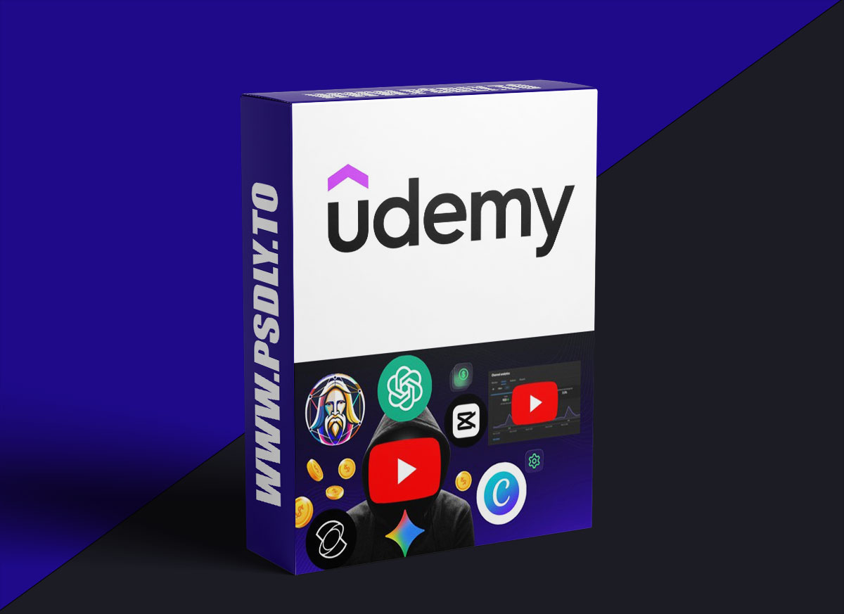 Udemy – Faceless YouTube Automation Mastery With AI, ChatGPT & Canva