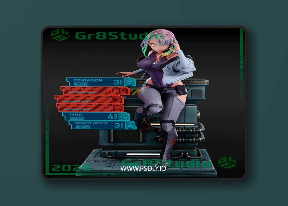 Gr8Tech – Edgerunners – Lucy – 3D Print Model STL