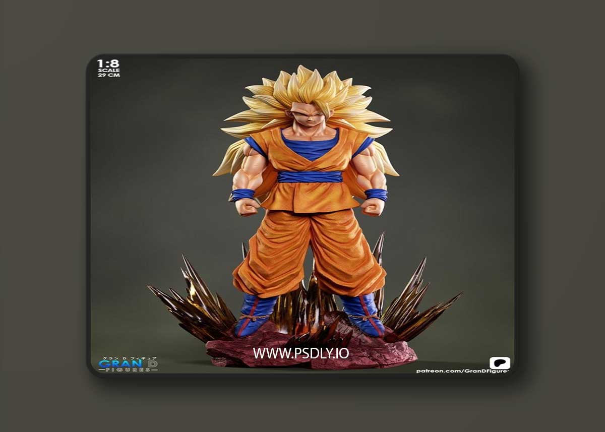 Gran D. Figures – Goku SSj3 – 3D Print Model STL